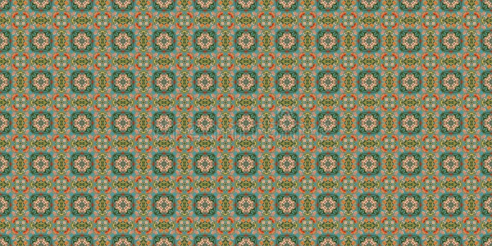 Kaleidoscope of Color with Beautiful Pattern, Seamless Pattern Stock ...