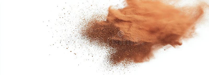 A Kaleidoscope of Colors from an Explosive Powder Isolated on a White ...