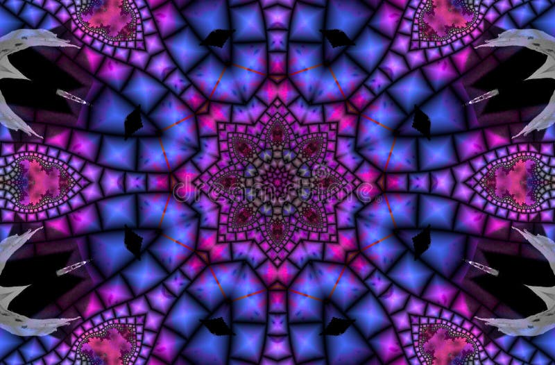 Kaleidoscope design 34 stock image. Image of stainedglass - 84950331