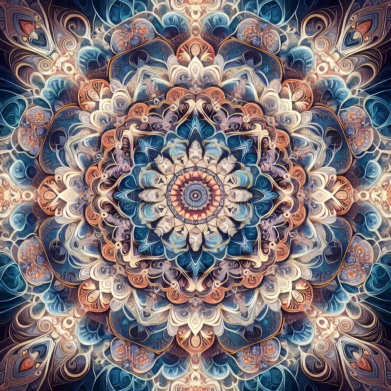 Kaleidoscope Effect a Visual Effect that Mirors Rotates and Rep Stock ...