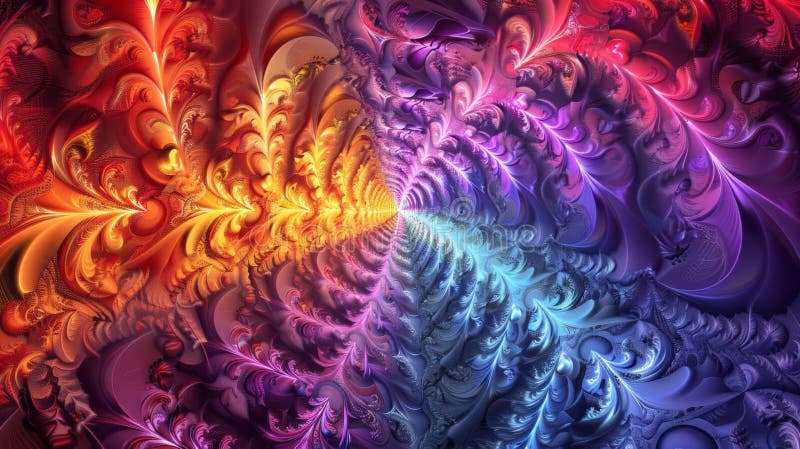 A Kaleidoscope of Everchanging Patterns and Colors Stretching into ...