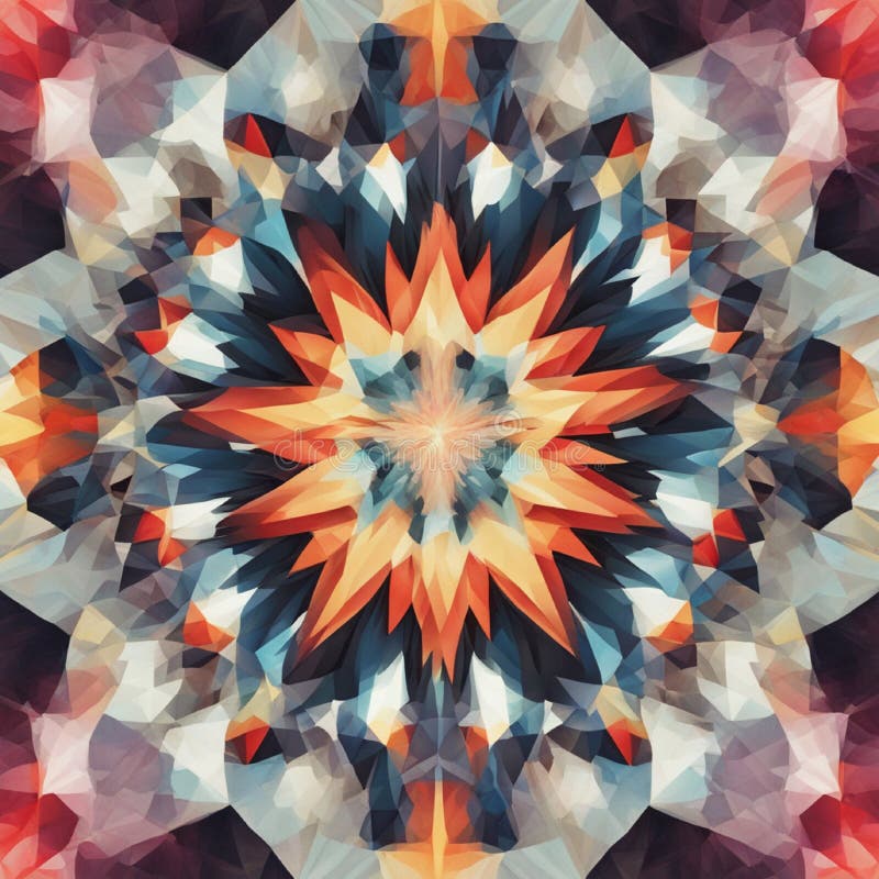 A Kaleidoscope of Geometric Shapes Colliding and Exploding into ...