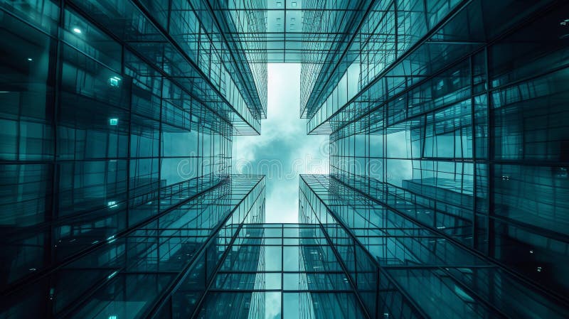 A Kaleidoscope of Glass Windows and Steel Beams, Forming a Modern ...