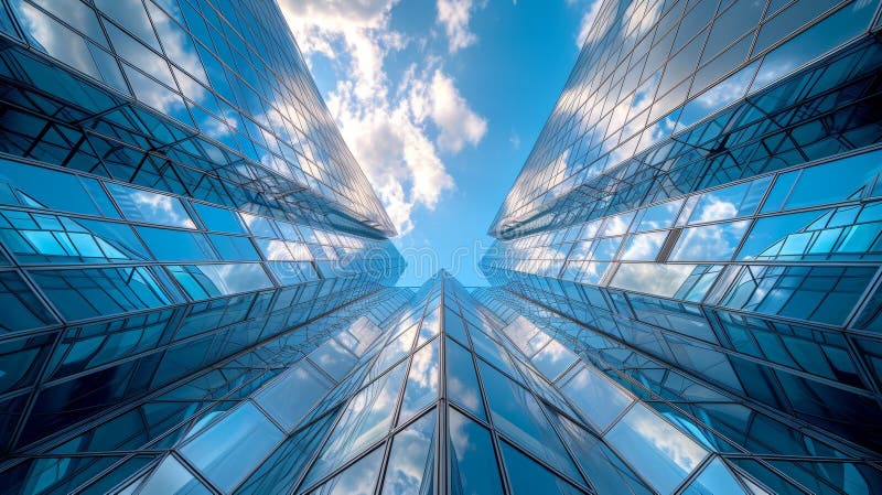 A Kaleidoscope of Glass Windows and Steel Beams, Forming a Modern ...