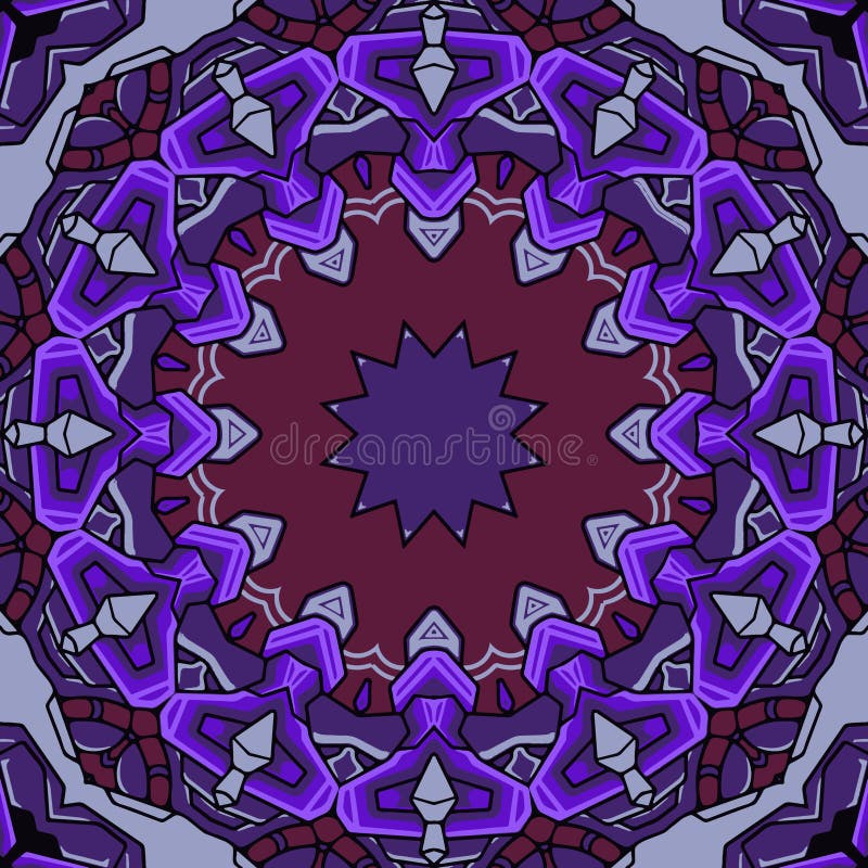 Kaleidoscope Movement Geometric Circle Illustration Stock Vector ...