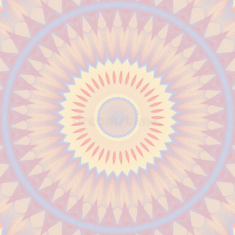 The Kaleidoscope Pastel Color Stock Illustration - Illustration of leaf ...