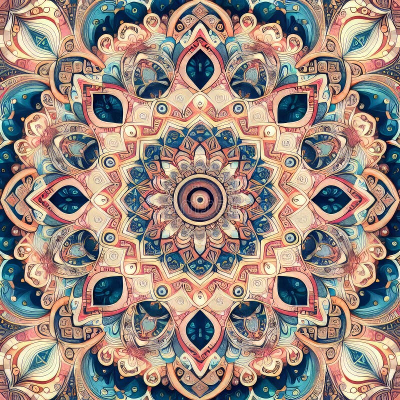 Kaleidoscope Patterning Use Kaleidoscope Effects To Create Symme Stock ...