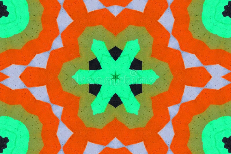 Kaleidoscope Seamless Geometric Pattern. Modern Abstract Elements ...