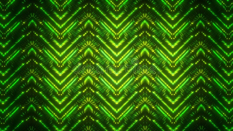Kaleidoscope Seamless Sequence Patterns Abstract Green Motion Graphics ...