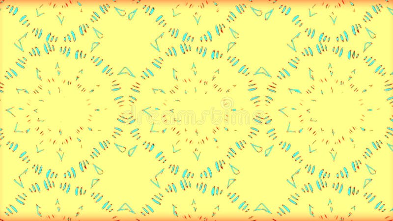 Kaleidoscope Sequence with Mandala Patterns. Motion. Rows of Changing ...