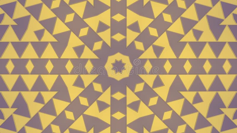 Kaleidoscope of Transforming Triangles. 3d Rendering Loop Animation 4K ...