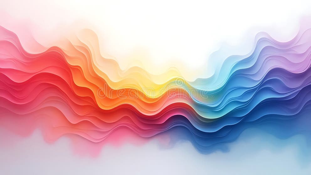 Shifting Tides of Kaleidoscopic Abstraction Stock Illustration ...