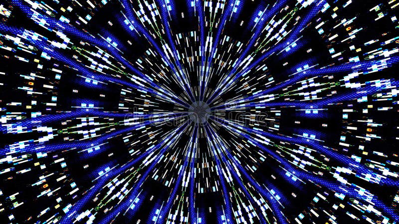 Kaleidoscopic in Dark Animation Background Stock Illustration ...