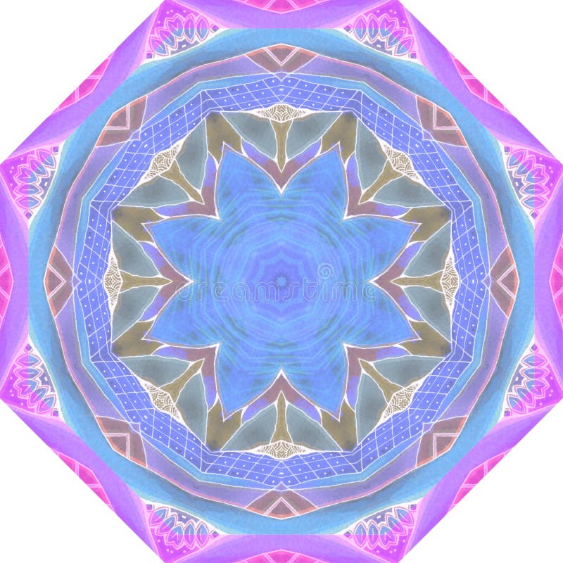 Octagonal Pattern with Knitted Ornament in Dusty Pink Colors. Beautiful ...