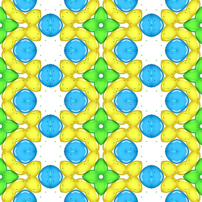 Kaleidoscopic Ornamental Pattern Stock Illustration - Illustration of ...