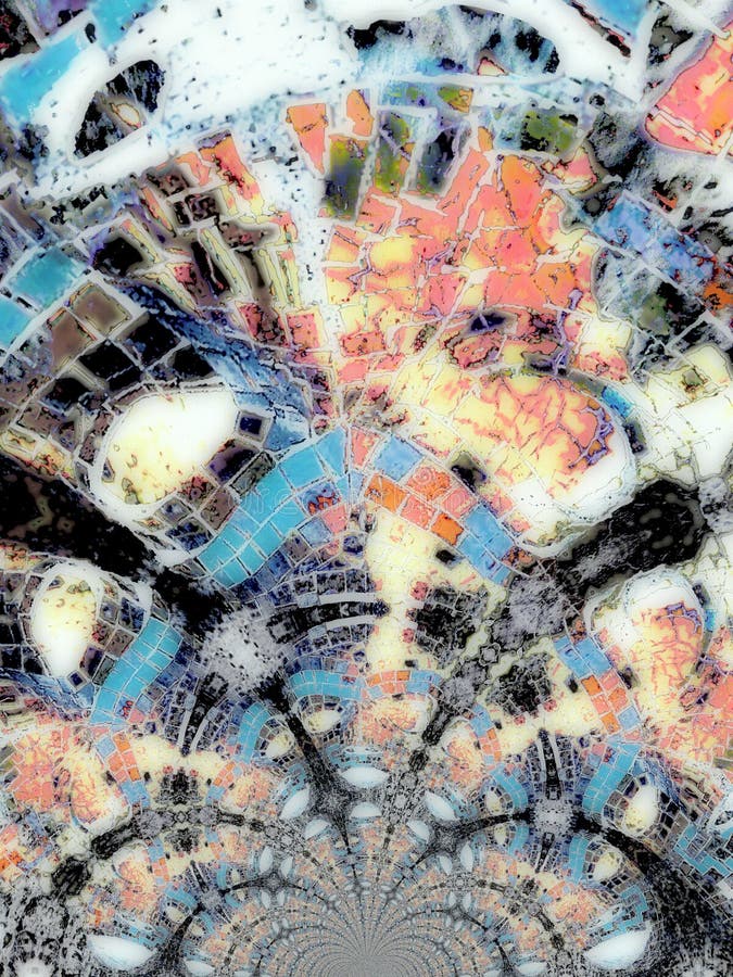 Kaleidoscopic Pattern stock illustration. Illustration of artistic ...