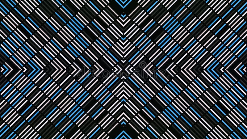 Kaleidoscopic Pattern of Lines. Animation. Beautiful Background of ...