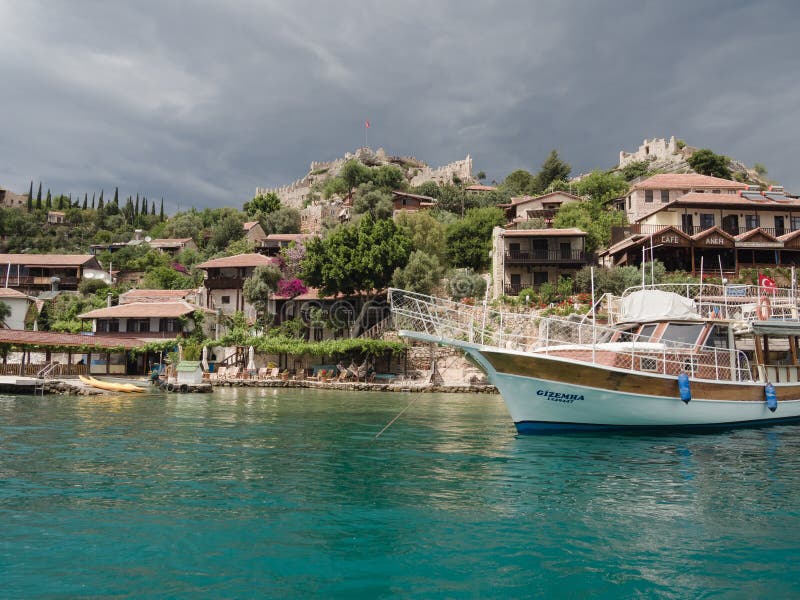 Turkey, Kalekoy - 20.06.2015. Kalekoy Or Simena Village On Turkish ...