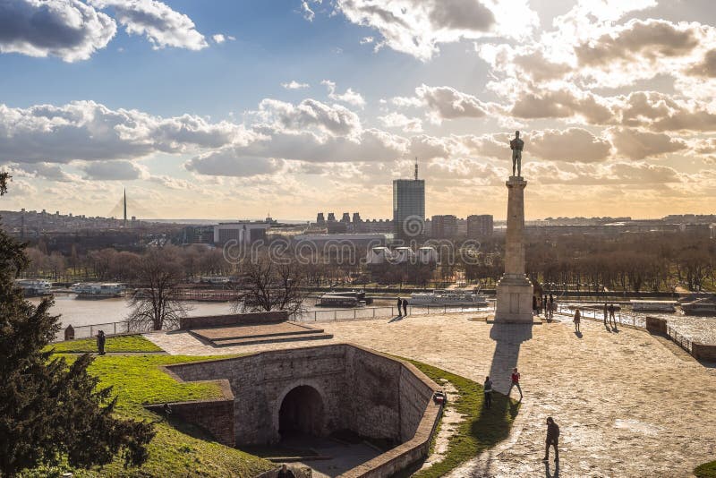 Kalemegdan Festung in Belgrad Stockfoto - Bild von belgrad, serbien ...