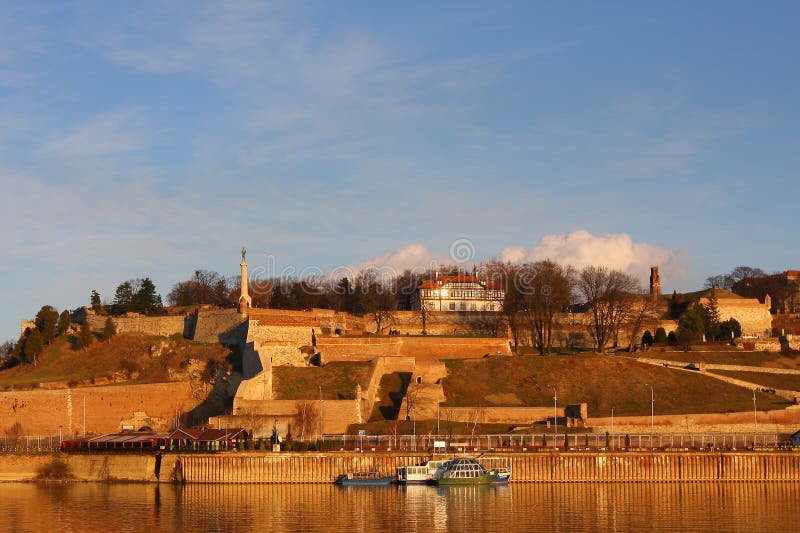 Kalemegdan, Belgrade stock image. Image of fort, ships - 14132505