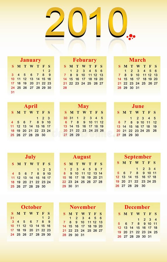 Kalendarz 2010 ilustracji. Ilustracja złożonej z kardamon - 11938737