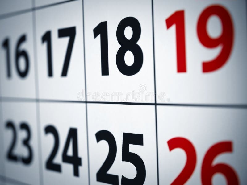 Kalender stockbild. Bild von monat, tage, anzeige, zeitplan - 11975899