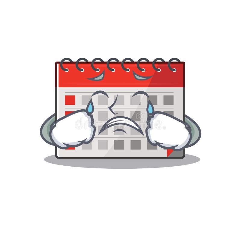 Kalender-Cartoon in Maskottform Vektor Abbildung - Illustration von ...