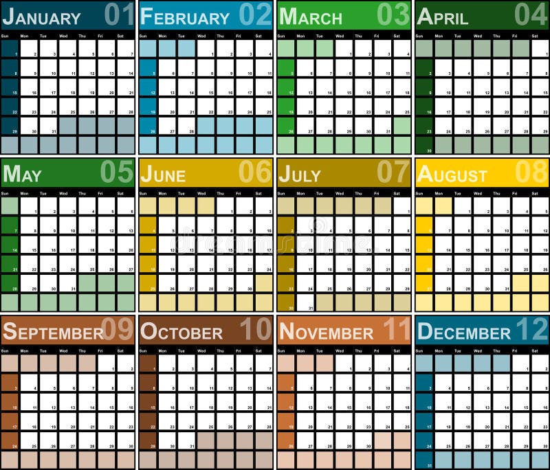 2017 Kalender-Design-Planer Vektor Abbildung - Illustration von juni ...