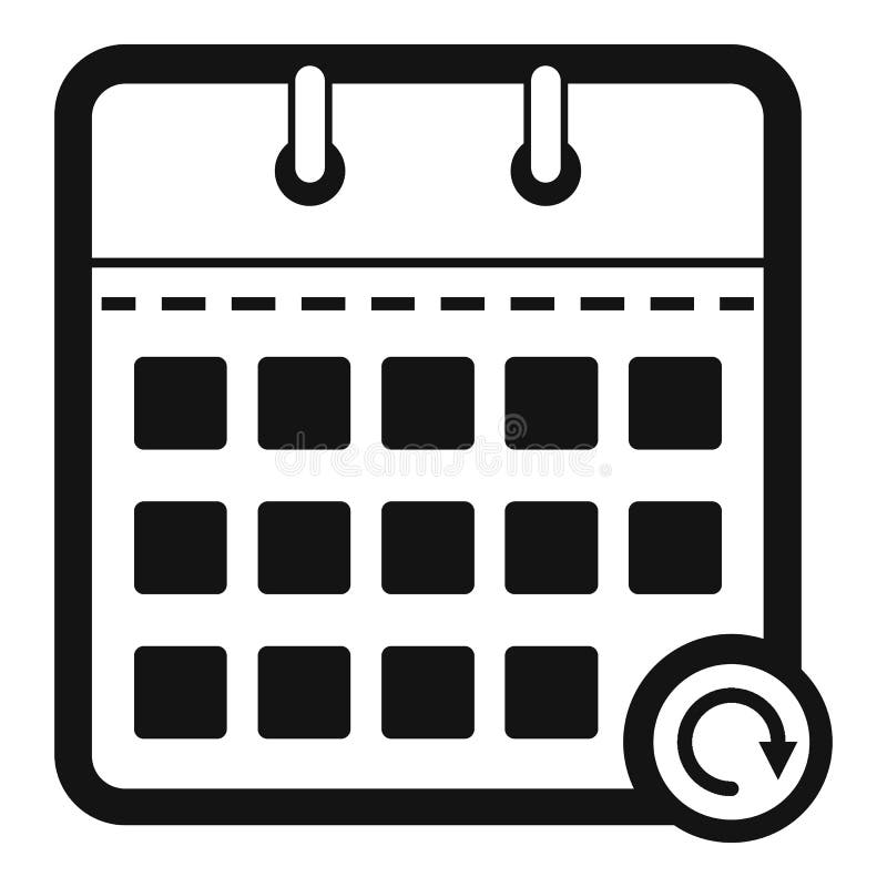 Kalender Mobiel Pictogram, Eenvoudige Zwarte Stijl Vector Illustratie ... Kalender Mobiel Pictogram, Eenvoudige Zwarte Stijl Vector Illustratie ...