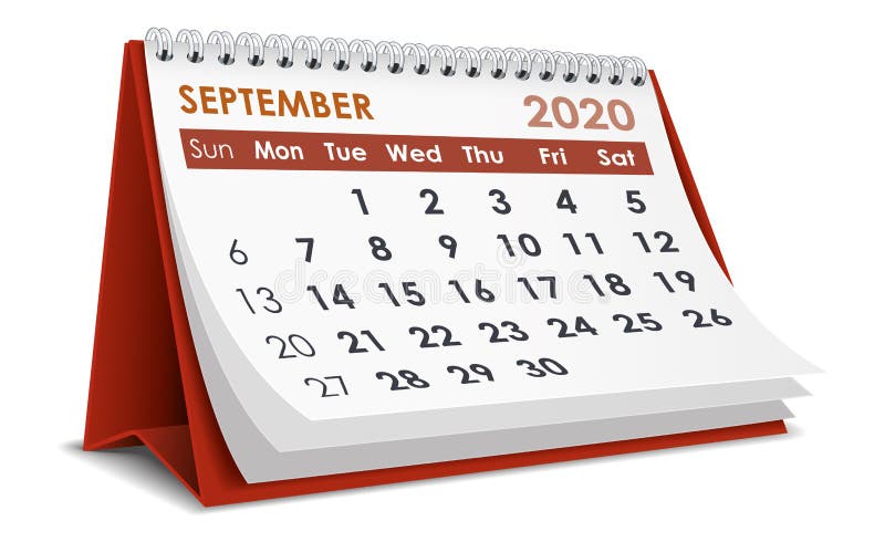 Kalender September 2020 vektor abbildung. Illustration von woche ...