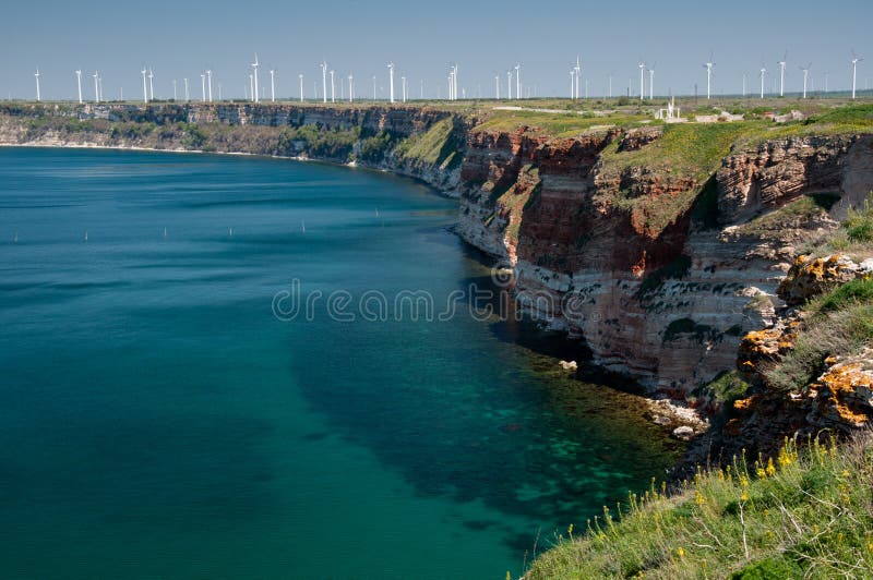 Fortaleza Medieval No Cabo Kaliakra Foto de Stock - Imagem de preto ...