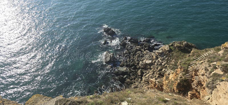 Kaliakra Cape Nice View of Stone and Sea Stock Photo - Image of nice ...