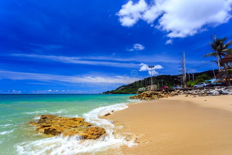 Kalim Beach, Phuket, Thailand Stock Image - Image of aqua, seascape ...