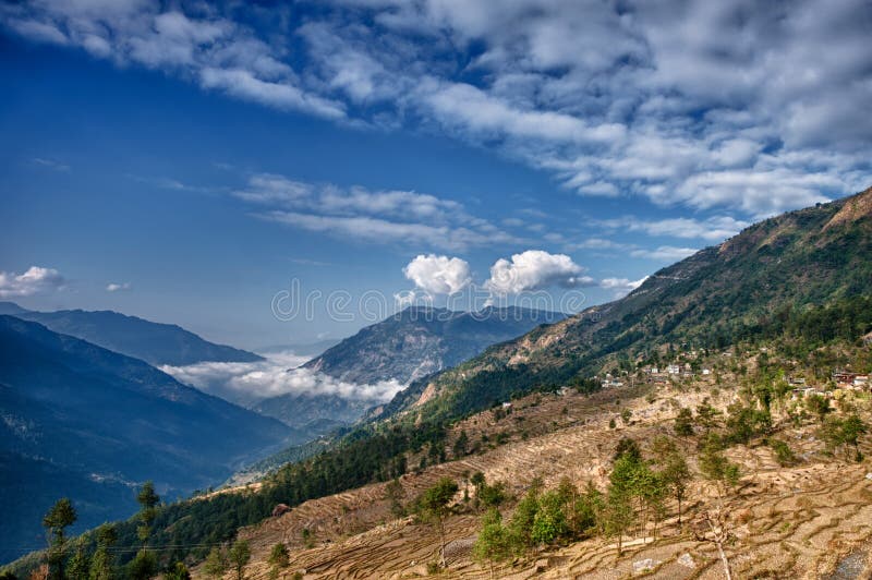 Kalinchok Kathmandu Valley Nepal Foto de Stock - Imagem de nuvem ...