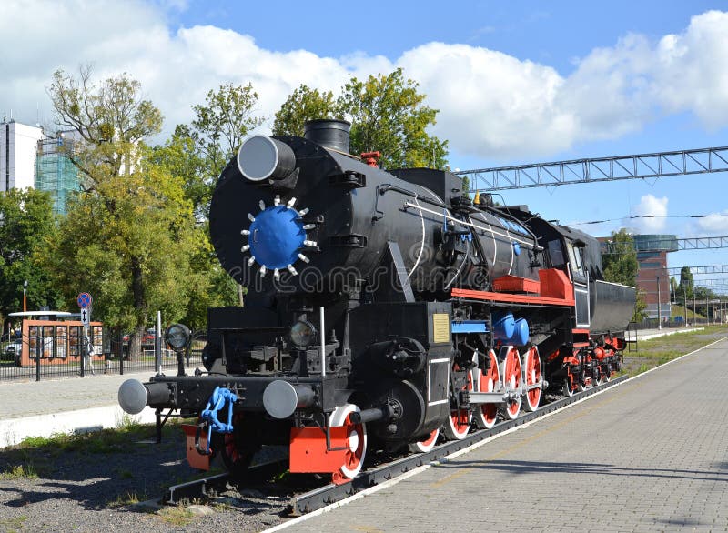 Kaliningrad. the Old German Engine at the Platform of the Northern ...