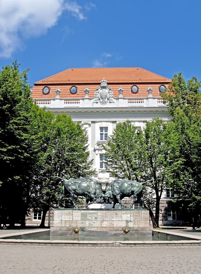 Sculpture Fighting Bisons Stock Photos - Free & Royalty-Free Stock ...