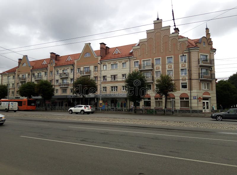 Kaliningrad editorial stock photo. Image of street, kaliningrad - 153767248