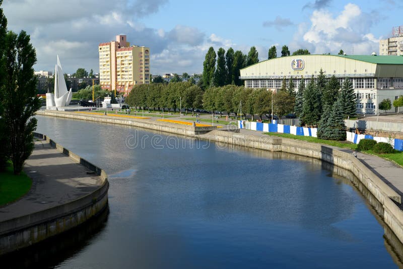 Kaliningrad. View on Marchal Bagramyan Embankment Editorial Photography ...