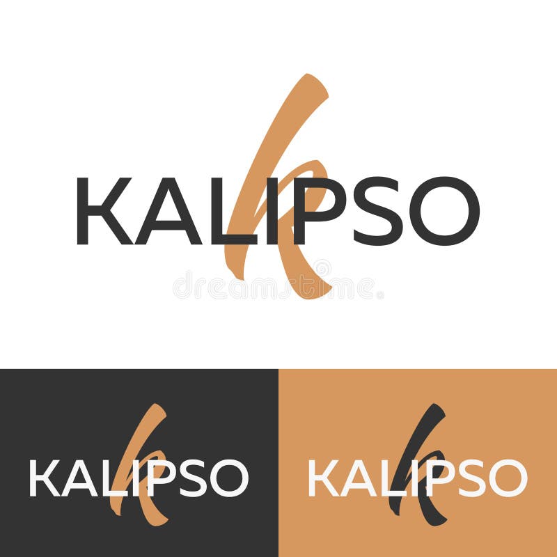 Kalipso Logo. Letter K Logo. Vector Logo Template. Logotype Concept ...