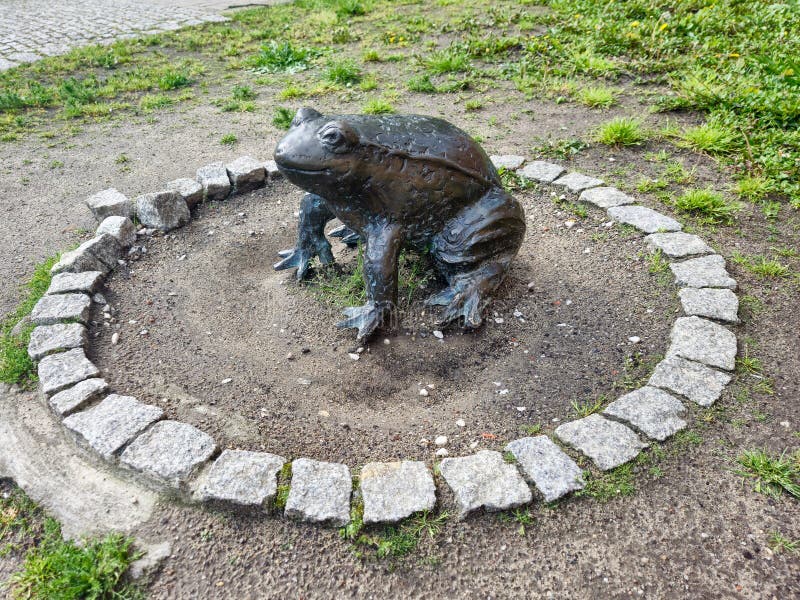 Frog Sculpture, One of the Symbol of Kalisz Editorial Stock Photo ...