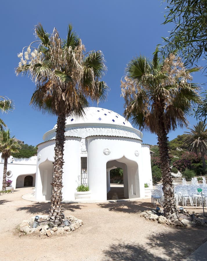 Kalithea Spa in Rhodes stock image. Image of thermal - 121522295