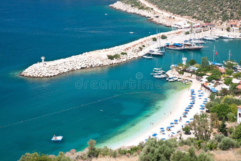 Kalkan view, Turkey stock photo. Image of fresh, coast - 29935428