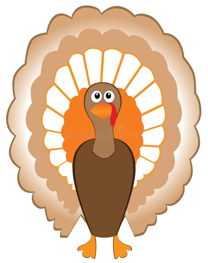 Tecknad filmkalkon vektor illustrationer. Illustration av tacksägelse ...