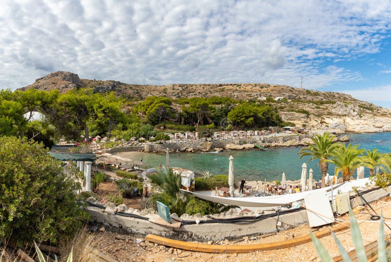 Kallithea Springs - Beach stock image. Image of kallithea - 372188741