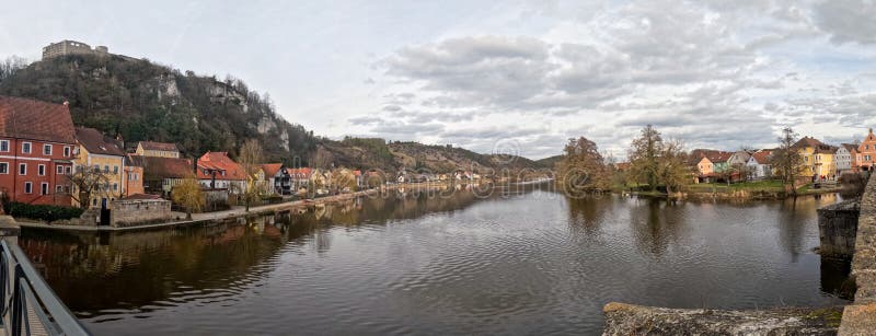 Kallmuenz with Flooding on the Naab River in Bavaria Stock Photo ...