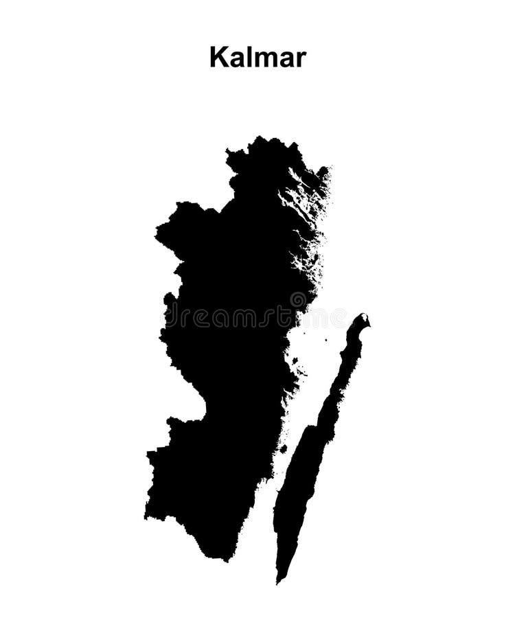 Kalmar County Blank Outline Map Stock Illustrations – 5 Kalmar County ...