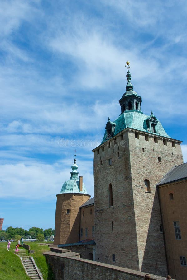Kalmar Slott Castle at the Kalmarsund in Sweden Stock Image - Image of ...