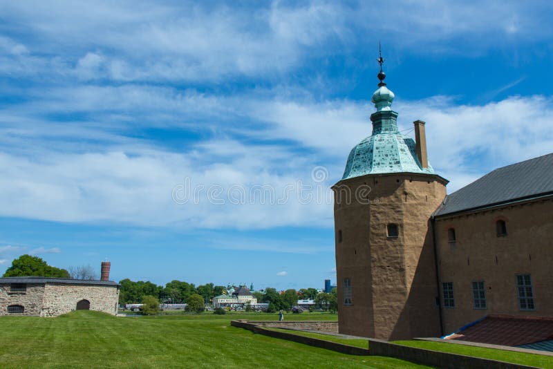 The Kalmar Slott stock image. Image of panoramic, medieval - 80984893