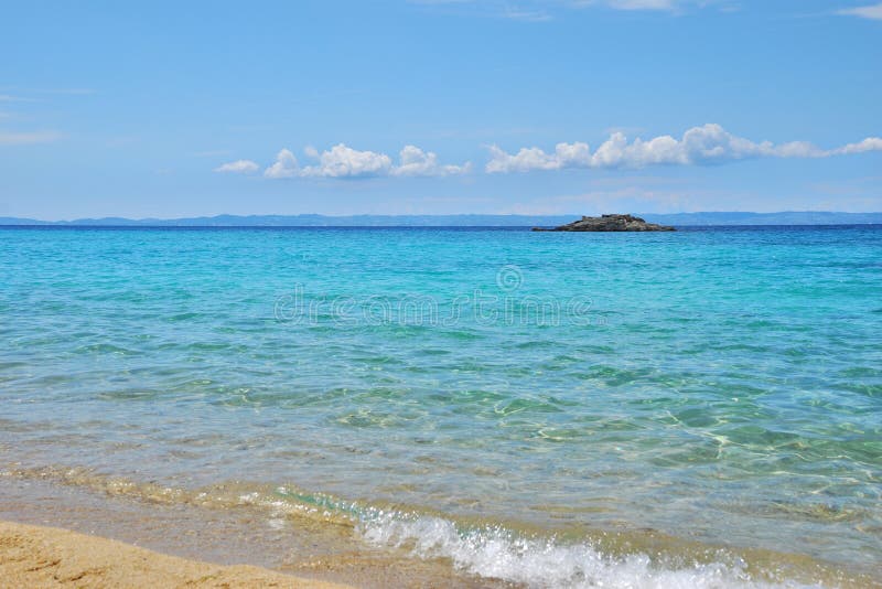 Kalogria beach stock photo. Image of relax, kalogria - 15723244