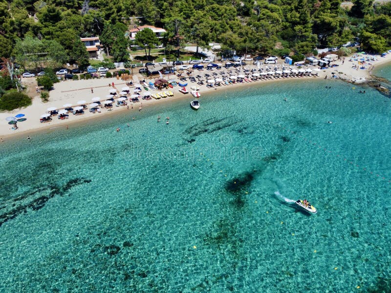 Kalogria beach stock photo. Image of terrain, cape, shore - 255679862